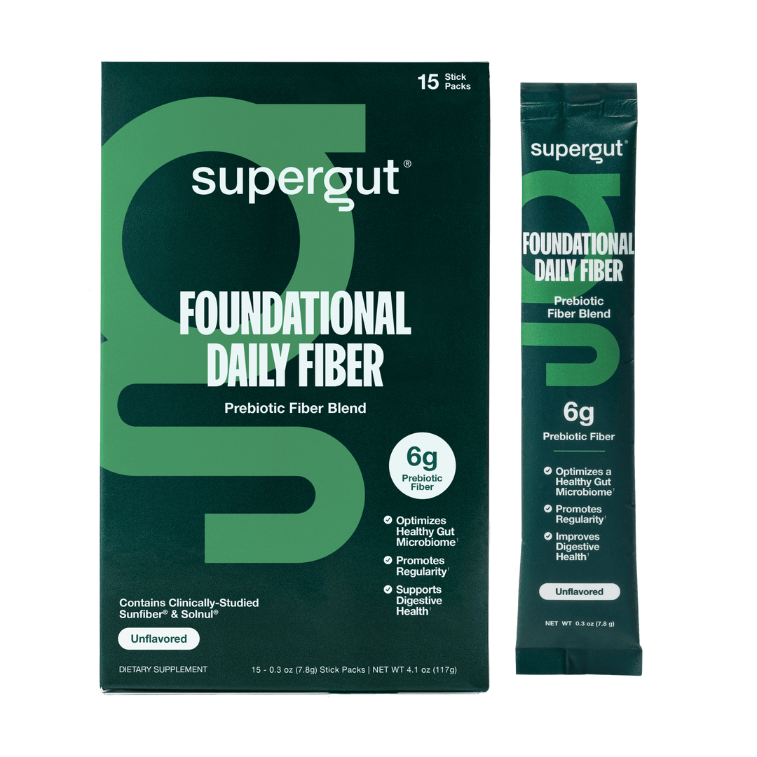 Foundational Daily Fiber | Prebiotic Supplement for Gut Health – Supergut