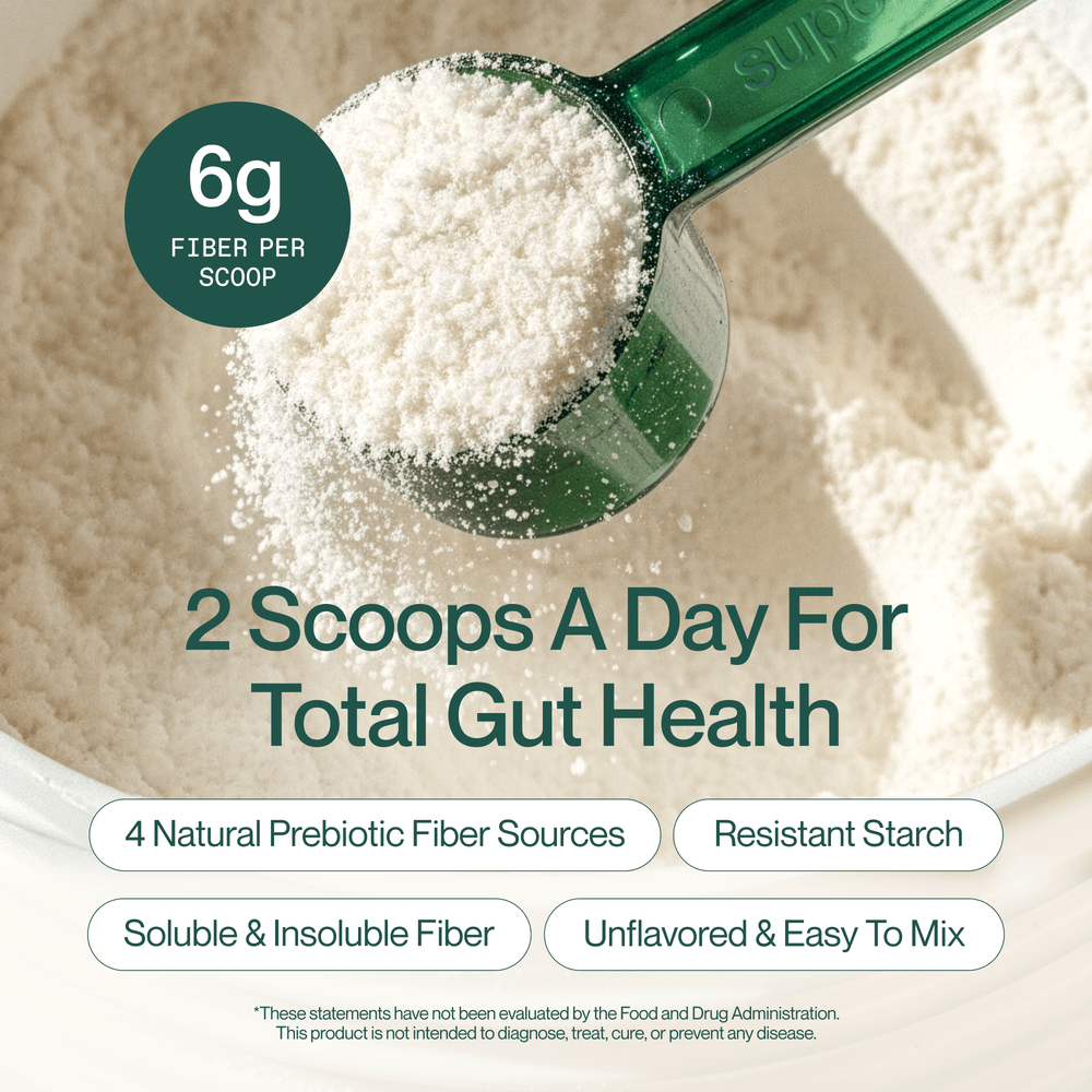 Foundational Daily Fiber | Prebiotic Supplement for Gut Health – Supergut